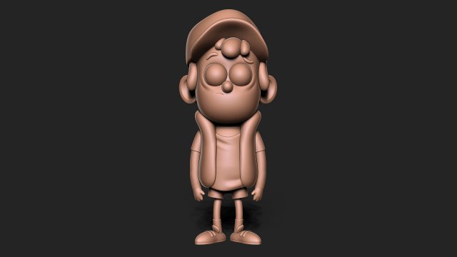 Dipper Gravity Falls 3D Print Model in Figurines 3DExport