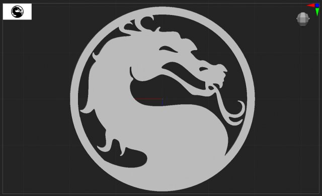 MORTAL KOMBAT LOGO 3D Print Model in Signs and Logos 3DExport