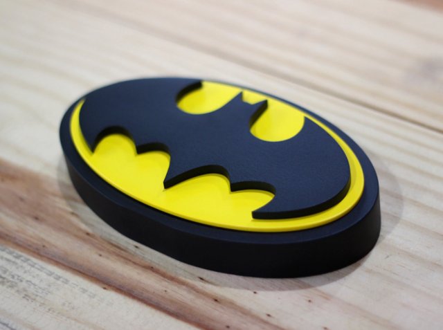 BATMAN SIGN-LOGO 3D Print Model in Signs and Logos 3DExport