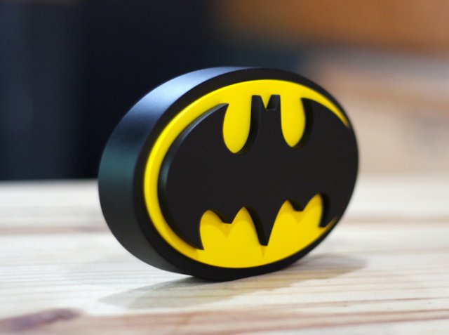 BATMAN SIGN-LOGO 3D Print Model in Signs and Logos 3DExport