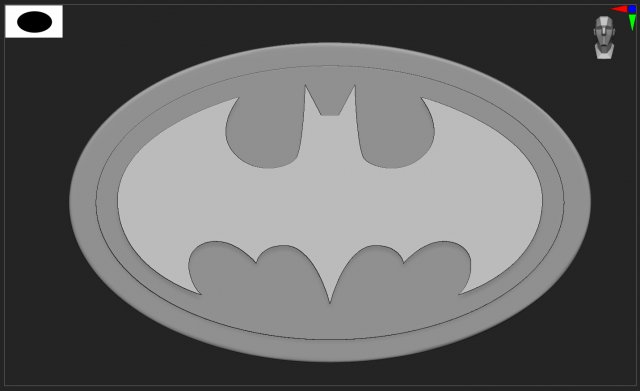 BATMAN SIGN-LOGO 3D Print Model in Signs and Logos 3DExport