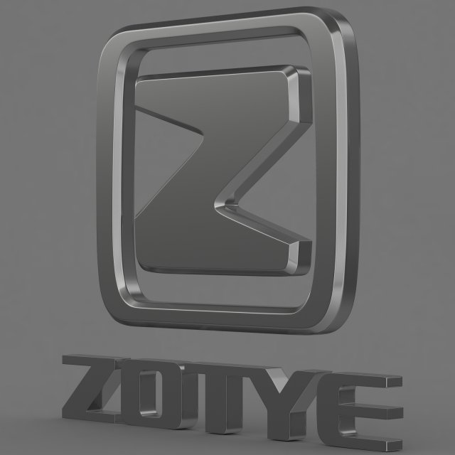 zotye logo 3D Model in Parts of auto 3DExport