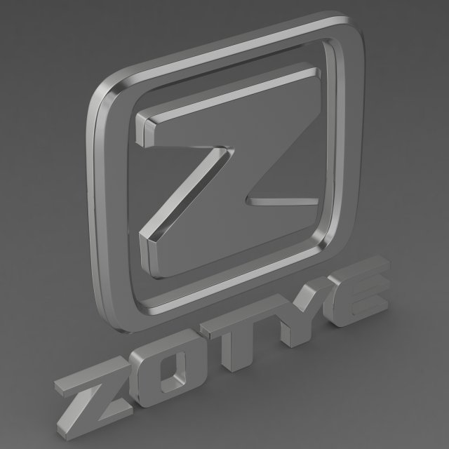 zotye logo 3D Model in Parts of auto 3DExport