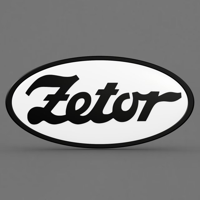zetor logo 3D Model in Parts of auto 3DExport