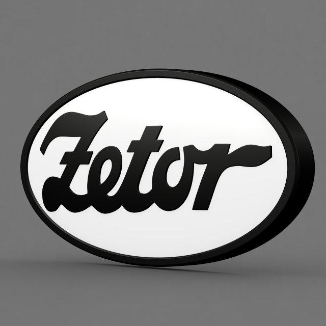 zetor logo 3D Model in Parts of auto 3DExport
