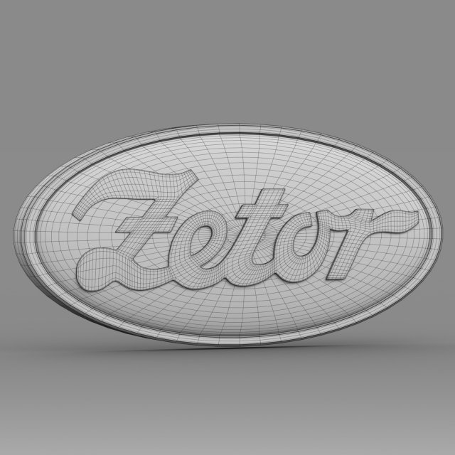 zetor logo 3D Model in Parts of auto 3DExport
