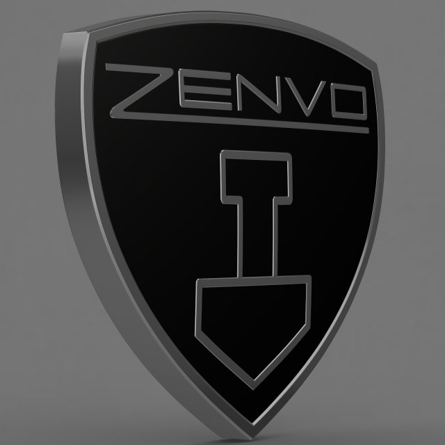 zenvo logo 3D Model in Parts of auto 3DExport