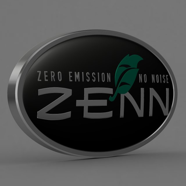 zenn logo 3D Model in Parts of auto 3DExport