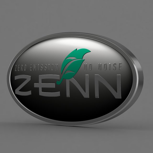 zenn logo 3D Model in Parts of auto 3DExport