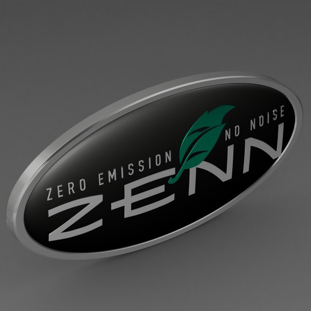 zenn logo 3D Model in Parts of auto 3DExport