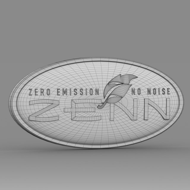 zenn logo 3D Model in Parts of auto 3DExport