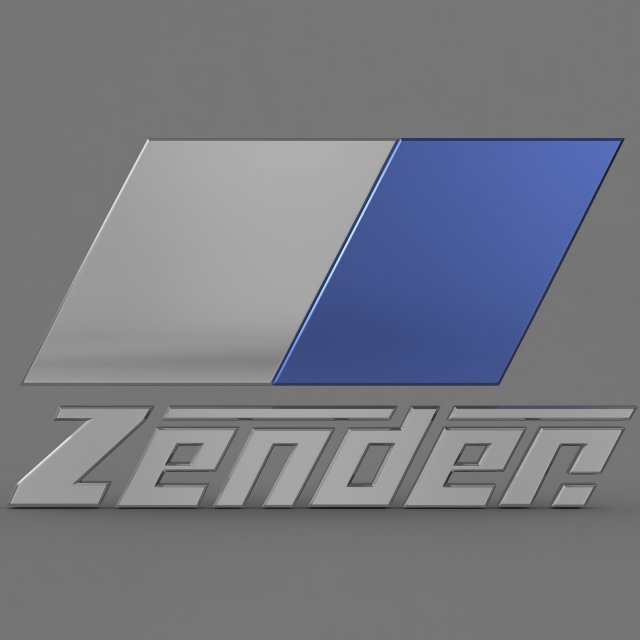 zender logo 3D Model in Parts of auto 3DExport