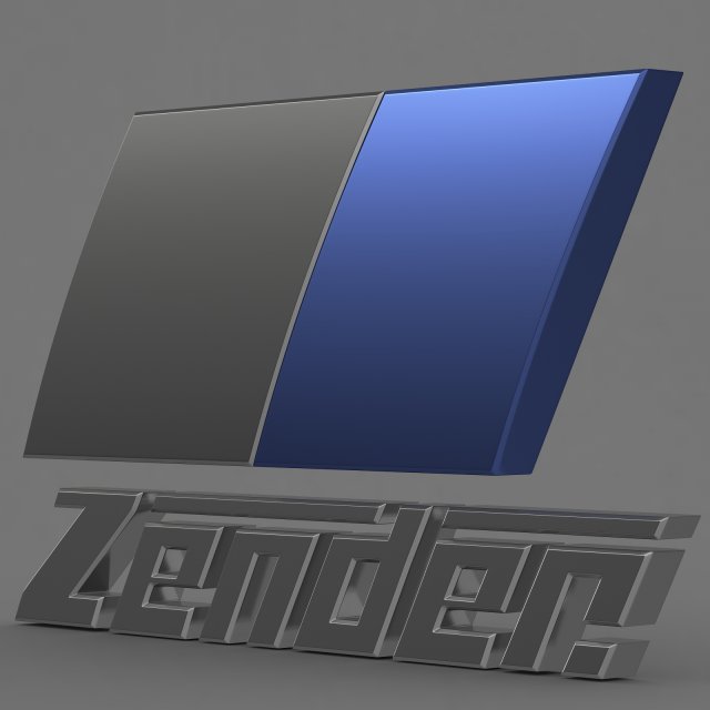 zender logo 3D Model in Parts of auto 3DExport