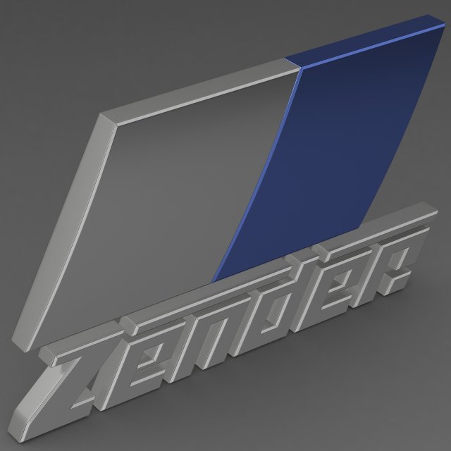 zender logo 3D Model in Parts of auto 3DExport