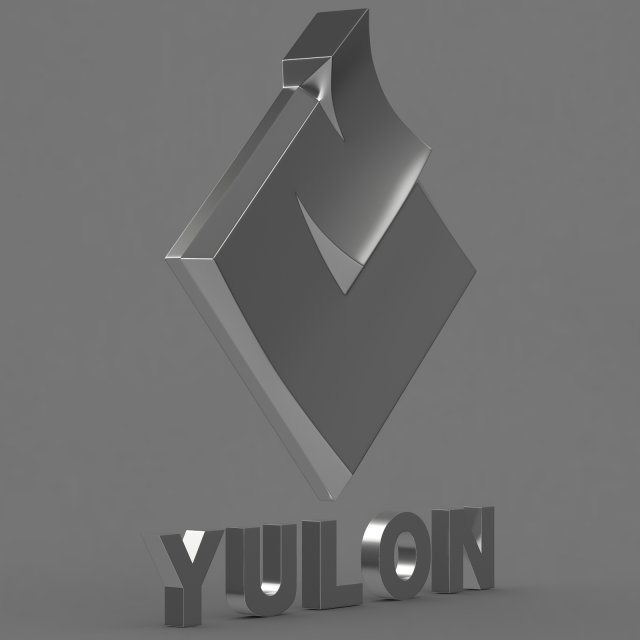 yulon logo 3D Model in Parts of auto 3DExport