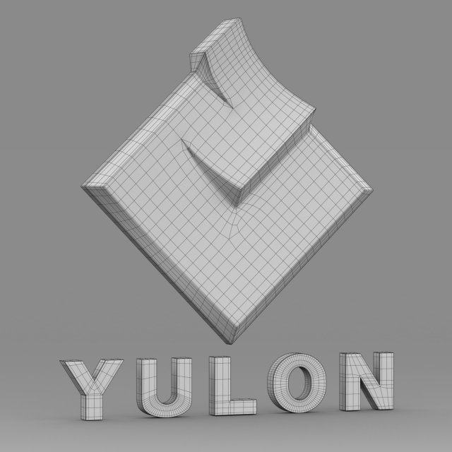 yulon logo 3D Model in Parts of auto 3DExport