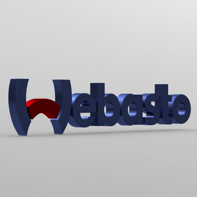 webasto logo 3D Model in Parts of auto 3DExport
