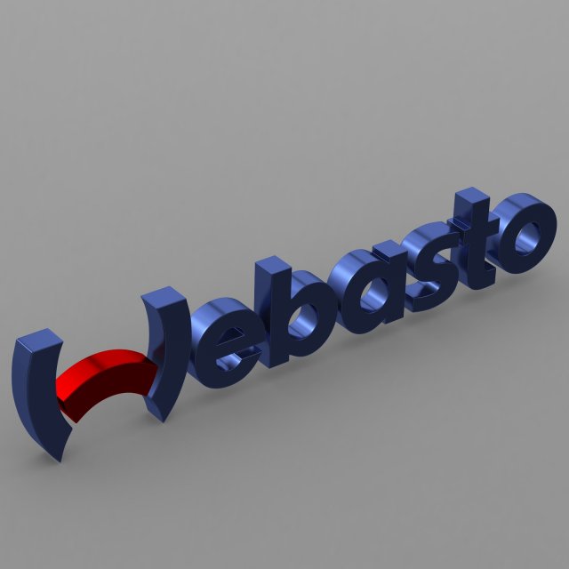 webasto logo 3D Model in Parts of auto 3DExport