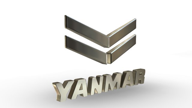 yanmar logo 3D Model in Parts of auto 3DExport