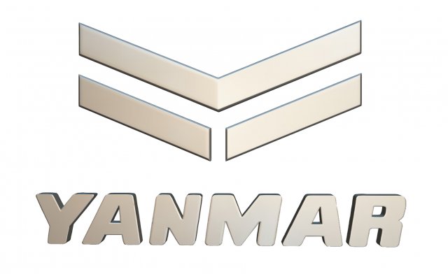 yanmar logo 3D Model in Parts of auto 3DExport
