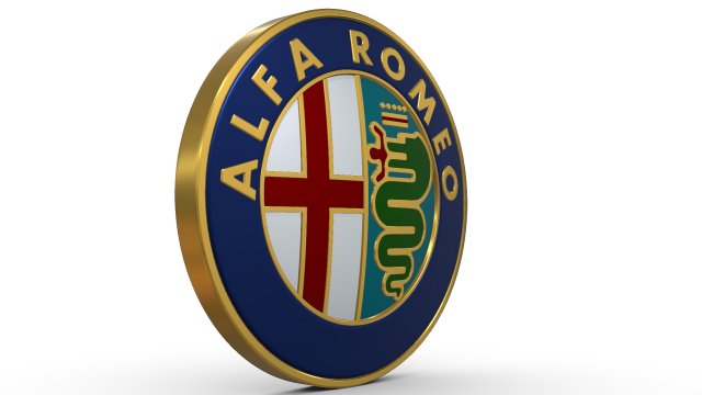 alfa romeo logo 3D Model in Parts of auto 3DExport