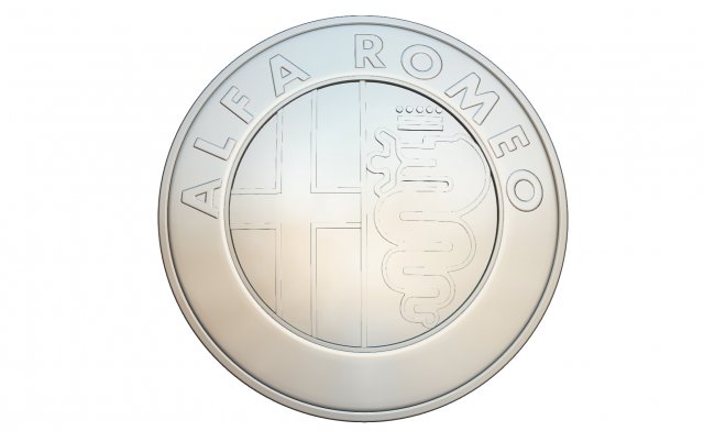 alfa romeo logo 3D Model in Parts of auto 3DExport