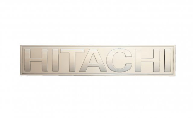 hitachi logo 3D Model in Parts of auto 3DExport