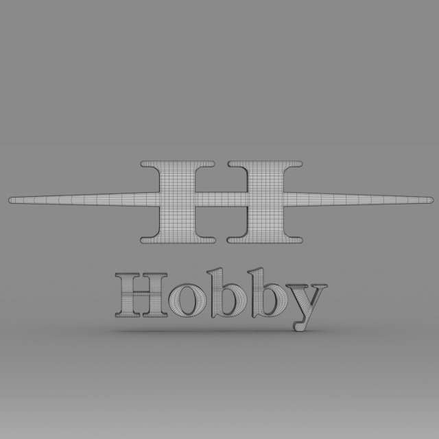 hobby logo 3D Model in Parts of auto 3DExport