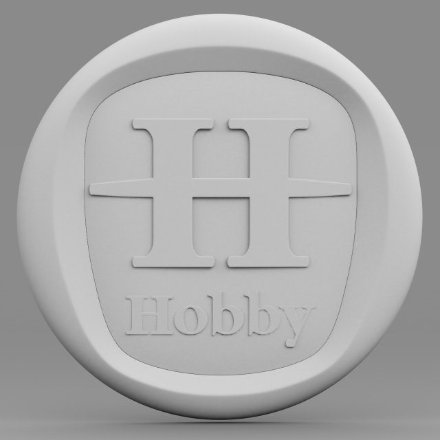 hobby logo 2 3D Model in Parts of auto 3DExport