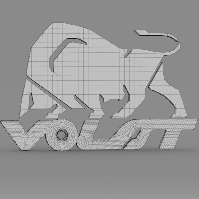 volat logo 3D Model in Parts of auto 3DExport