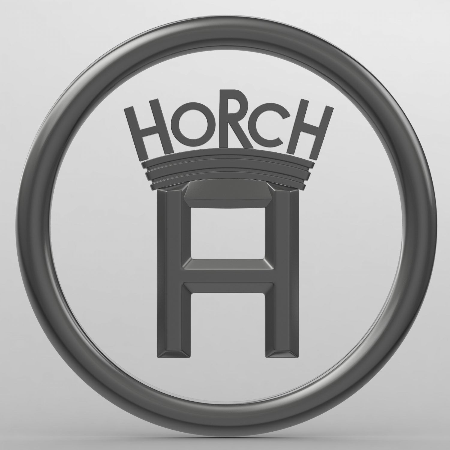 horch logo 3D Models in Parts of auto 3DExport