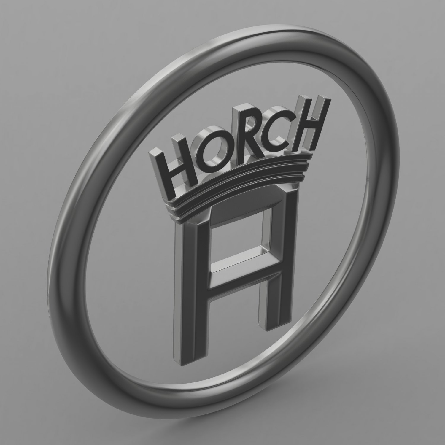 horch logo 3D Models in Parts of auto 3DExport