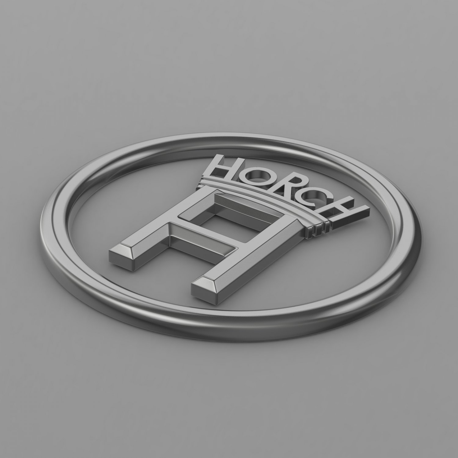horch logo 3D Models in Parts of auto 3DExport
