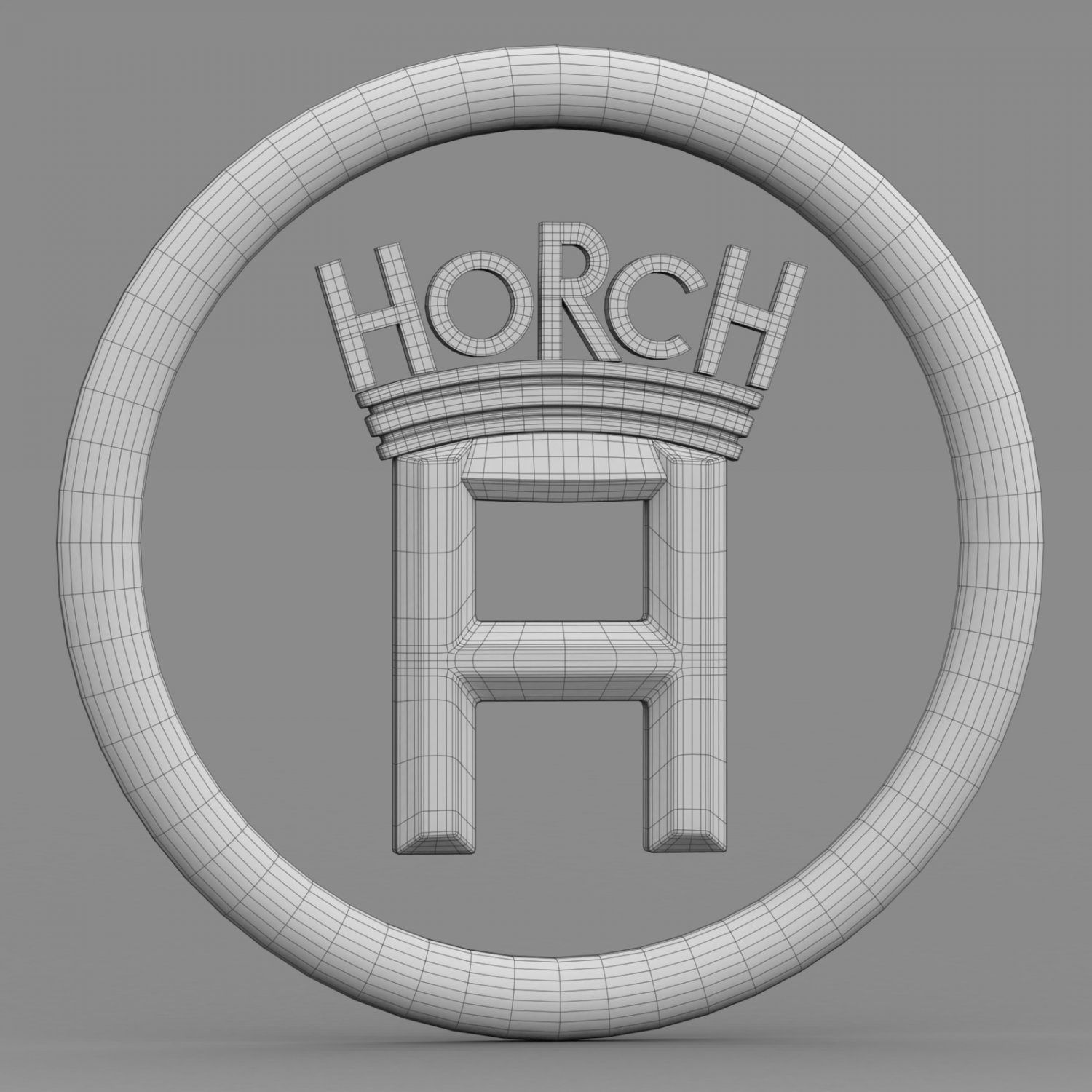 horch logo 3D Models in Parts of auto 3DExport