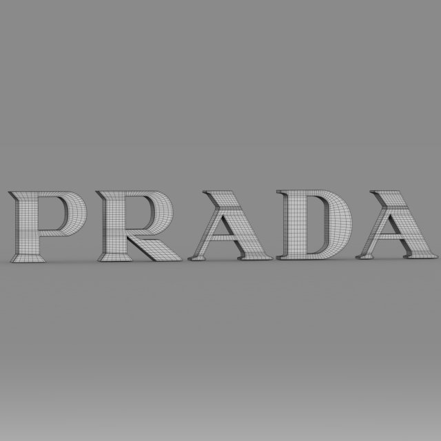 prada logo 3D Model in Clothing 3DExport