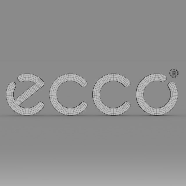 ecco logo 3D Model in Clothing 3DExport