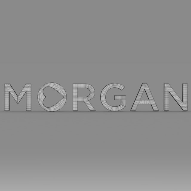 morgan logo 3D Model in Clothing 3DExport