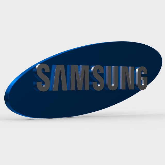 samsung logo Modèle 3D in Autre 3DExport