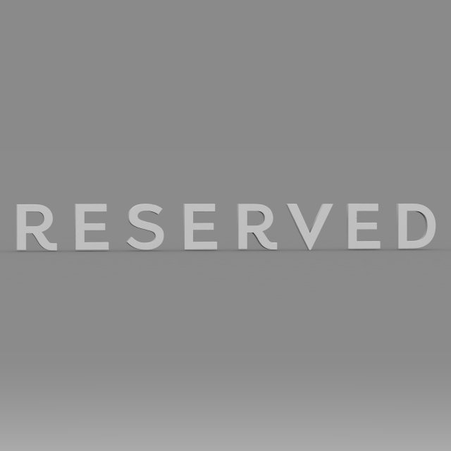 reserved logo 3D Model in Clothing 3DExport