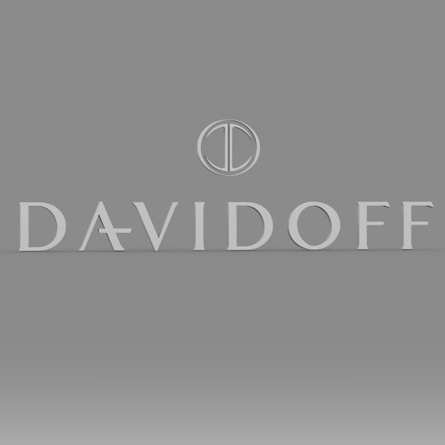 davidoff logo 3D Model in Other 3DExport