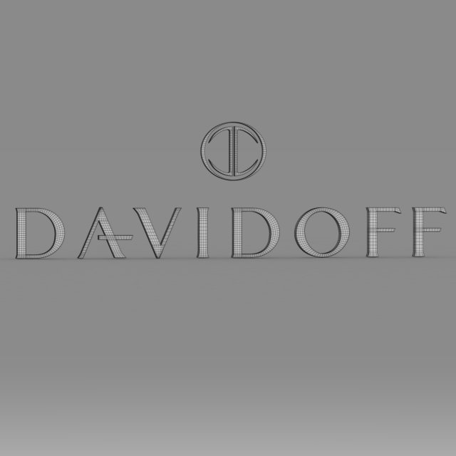 davidoff logo 3D Model in Other 3DExport
