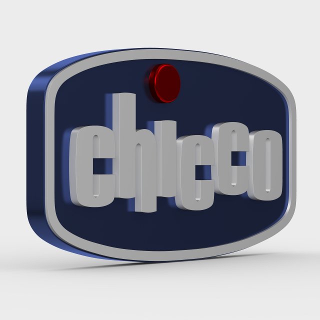 chicco logo 3D Model in Other 3DExport