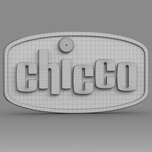 chicco logo 3D Model in Other 3DExport