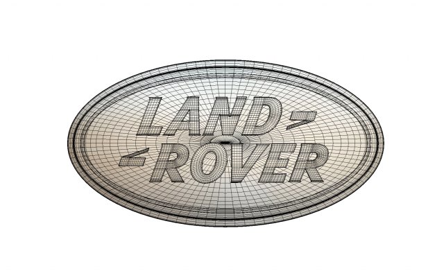 land rover logo 3D Model in Parts of auto 3DExport