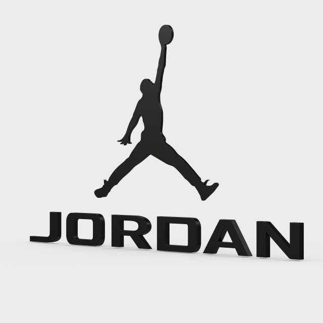 jordan logo 3D Model in Other 3DExport
