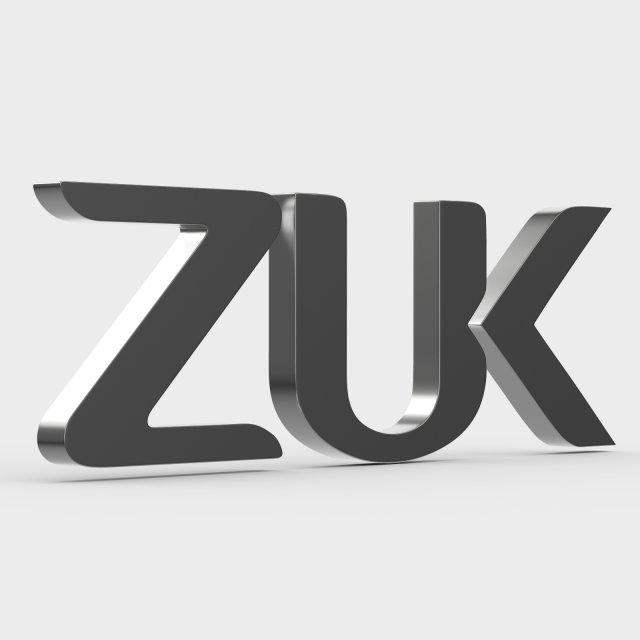 zuk logo 3D Model in Parts 3DExport