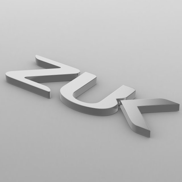 zuk logo 3D Model in Parts 3DExport
