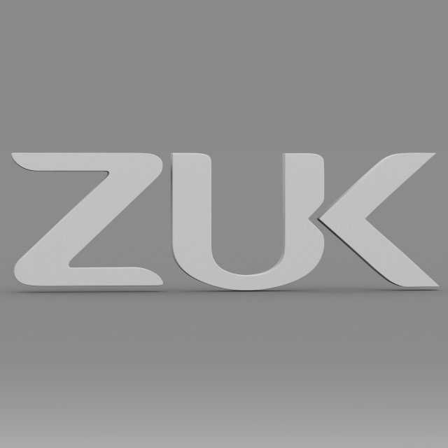 zuk logo 3D Model in Parts 3DExport