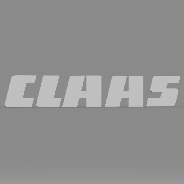 claas logo 3D Model in Parts of auto 3DExport