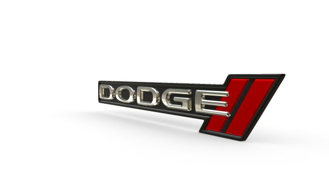 dodge logo 3D Model in Parts of auto 3DExport